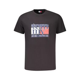 Tommy Hilfiger Schwarzes Baumwolle Herren T-Shirt