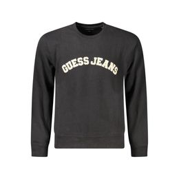 Guess Jeans Schwarzes Baumwoll Sweatshirt f&uuml;r Herren