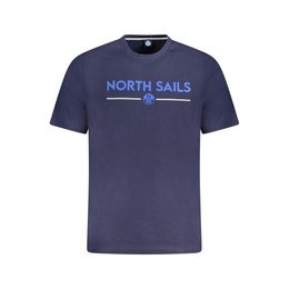 North Sails Blau Baumwolle Herren T-Shirt