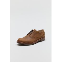 Chapman & Moore Einfache Derby-Land-Oil-Leder-Herrenschuhe in Tan