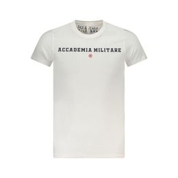 Accademia Militare Wei&szlig;es Baumwoll-T-Shirt f&uuml;r Herren
