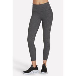 Skechers GOWALK Wear Hohe Taille 7/8 Damen Graue Sportleggings