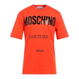 Moschino - "Couture" T-Shirt f&uuml;r Herren, Logo (Orange)