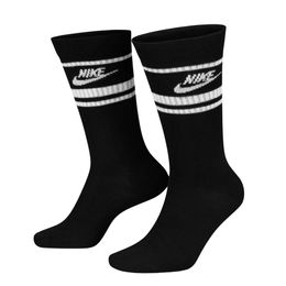 Nike - "Sportswear Essential" Socken f&uuml;r Herren/Damen Unisex, Alltag (3er-Pack) (Schwarz/Wei&szlig;)