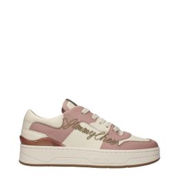 Jimmy Choo Pinke Leder Low-Top Sneaker