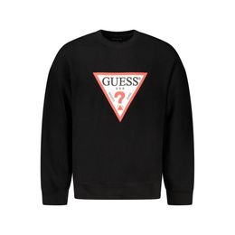 Guess Jeans Schwarzer Baumwollpullover f&uuml;r Herren