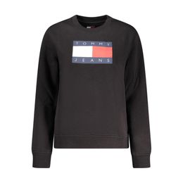 Tommy Hilfiger Schwarzes Baumwoll-Damen-Sweatshirt