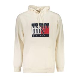 Tommy Hilfiger Wei&szlig;es Baumwoll-Herren Hoodie-Sweatshirt