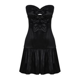 Schlichtes, &auml;rmelloses, elegantes, figurbetontes Mini-Abendkleid f&uuml;r Damen