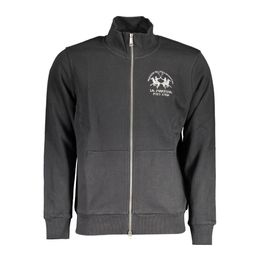 La Martina Schwarz Baumwolle Herren Sweatshirt