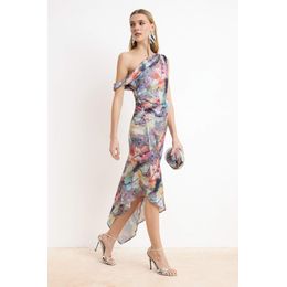 Bedrucktes, &auml;rmelloses, schickes Maxikleid f&uuml;r Damen/Abendkleid