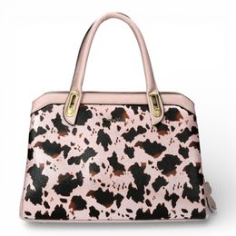 Laura Vita Aramis-08 Damen Schoudertas mit Roze Bloemenprint und verstellbaren B&auml;ndern