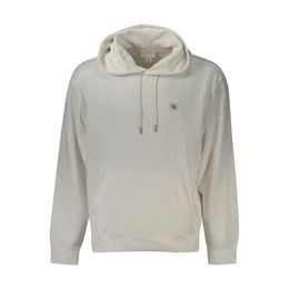 Calvin Klein Wei&szlig;er Baumwoll-Herrenpullover