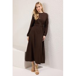 Langes, gerades Damen-Hijab-Kleid f&uuml;r Freizeit und Alltag
