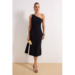 Elegantes, &auml;rmelloses Midi-Kleid f&uuml;r Damen, ideal f&uuml;r den Abend.