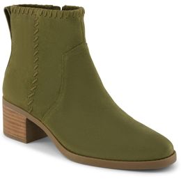 Toms Shoes TOMS Delilah Absatz-Suede Damen Khaki Absatz-Stiefeletten