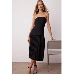 &Auml;rmelloses, gerades A-Linien-Kleid f&uuml;r Damen, Midi-L&auml;nge, geeignet f&uuml;r Tag und Abend