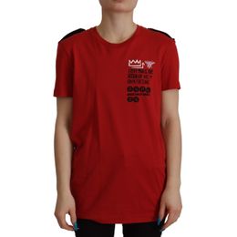 Dolce & Gabbana Dolce Gabbana Tsh7845 Rotes Grafik-T-Shirt