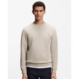 BOSS Orange Westart Rundhals Sweatshirt in Hellgrau