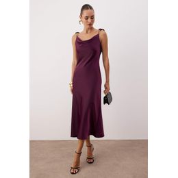 Lila gerades, &auml;rmelloses Partykleid f&uuml;r Damen