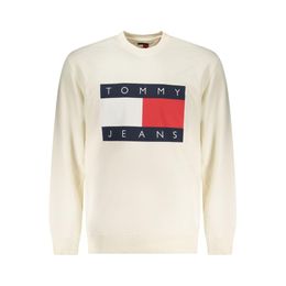 Tommy Hilfiger Herren Sweatshirt aus wei&szlig;er Baumwolle