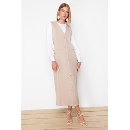 Damen Unifarbenes Maxikleid, lang, l&auml;ssig, normale Passform, modisch und dezent