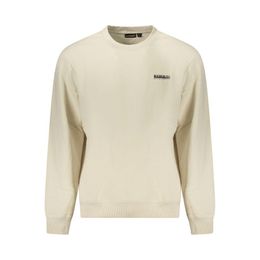 Napapijri Beiges Baumwoll Sweatshirt f&uuml;r Herren