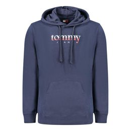 Tommy Hilfiger Blaues Baumwoll-Hoodie f&uuml;r Herren