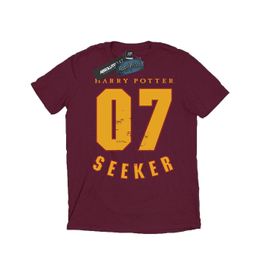 Harry Potter - "Seeker 07" T-Shirt f&uuml;r Herren (Burgunderrot)