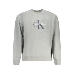 Calvin Klein Graue Baumwoll-Herren-Sweatshirt