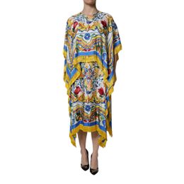 Dolce & Gabbana Majolika-Druck Fransen-Midikleid