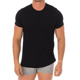 Herren Bambus Kurzarm Unterhemd Q602