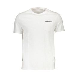 Guess Jeans Bianco Baumwoll Herren T-Shirt