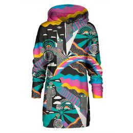 Mr. Gugu & Miss Go "Rainbow Landscape" Oversize Hoodie-Kleid