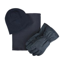 Mountain Warehouse - Hut-, Schal- und Handschuh-Set f&uuml;r Herren (Marineblau)