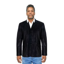 Herren-Blazer mit 3 Kn&ouml;pfen aus Leder &ndash; Dubai