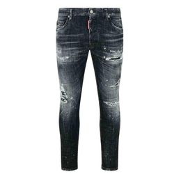 Dsquared2 Black Rocky Mountains Wash Skater Jeans