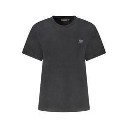 Napapijri Schwarzes Baumwoll-T-Shirt f&uuml;r Frauen