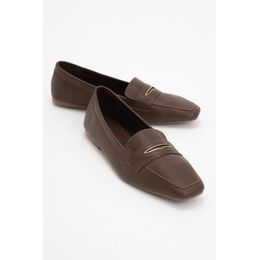Iridessa Leder Flach Loafer Damen