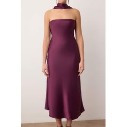 Lila, gerades, &auml;rmelloses, elegantes Maxikleid f&uuml;r Damen/Abendkleid