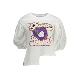 Gaelle Paris Bianco Baumwolle Damen T-Shirt
