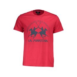 La Martina Rosso Baumwoll-Herren-T-Shirt