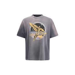 Represent Graues Baumwoll-T-Shirt