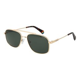 Polaroid Goldene Metallsonnenbrille