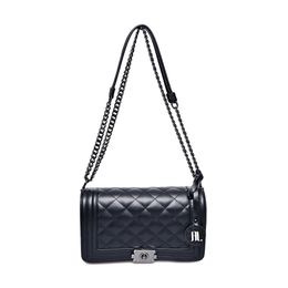 Anna Luchini Schwarz Rindsledertasche