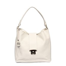 Roberta M Beige Rindsledertasche