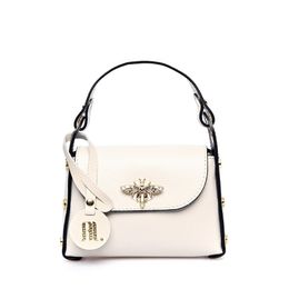 Anna Luchini Beige Rindsledertasche