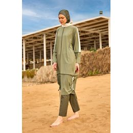 Khaki Modest Full Coverage Badeanzug &ndash; Islamisches Burkini-Set