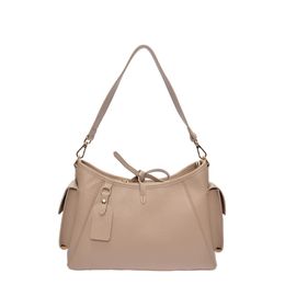 Anna Luchini Beige Rindsledertasche