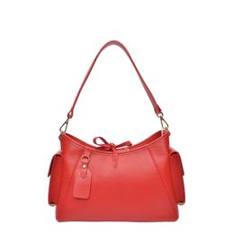 Anna Luchini Rot Rindsledertasche